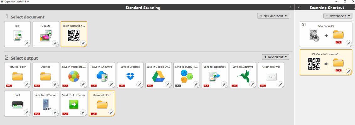 Scanning with Barcodes - CaptureOnTouch Pro